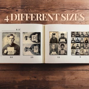 50 Vintage Criminal Mugshot Images Notorious Crime Portraits Junk ...