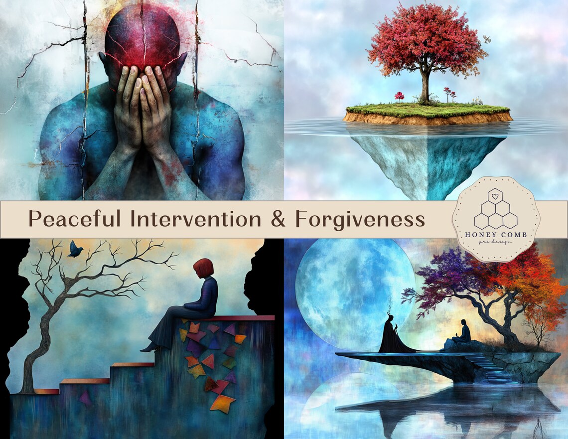 Peaceful Intervention & Forgiveness Papers Kit 32 Landscape Papers 10 ...