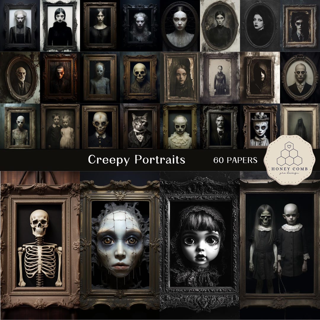 Creepy Portraits – 60 Gothic & Halloween-themed Horror Images, Perfect ...