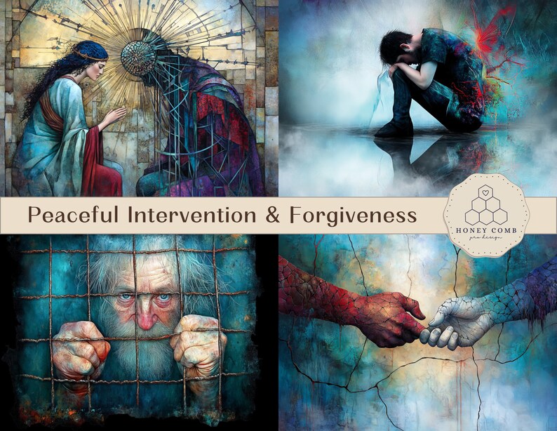 Peaceful Intervention & Forgiveness Papers Kit 32 Landscape Papers 10 ...