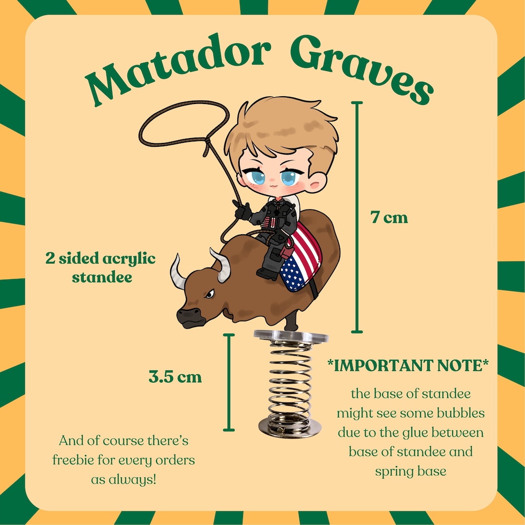 Matador Graves Spring Standee Pre Order - Etsy