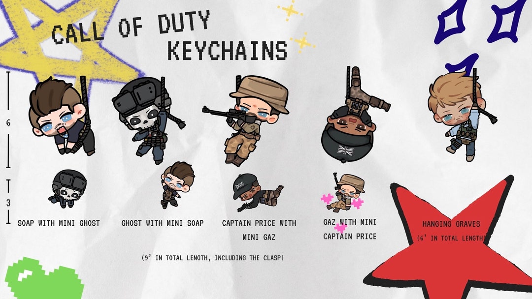 Call of Duty Keychains (pre-order) - Etsy New Zealand