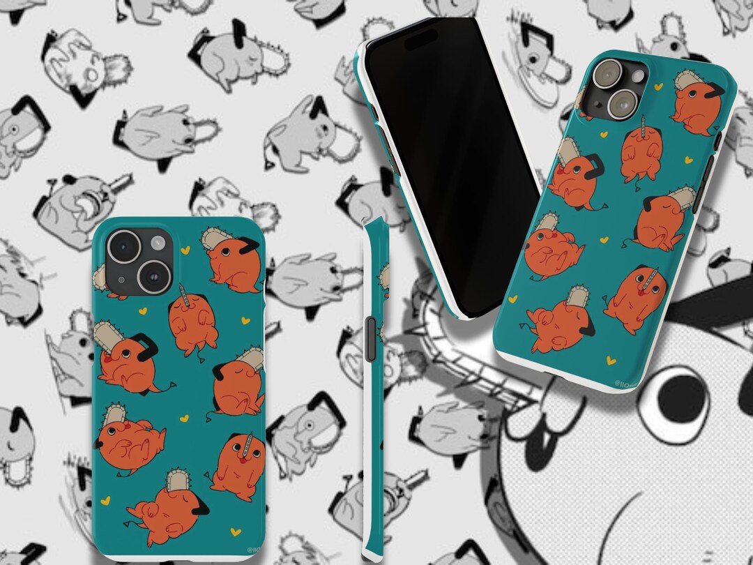 Slim Phone Cases, Chainsaw Man, Anime Design, Pochita - Etsy