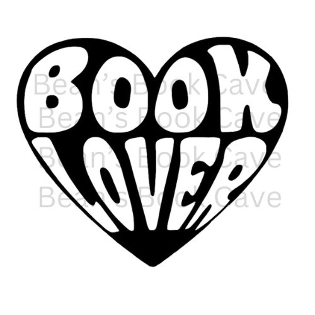 Book Lover Heart SVG and PNG - Etsy