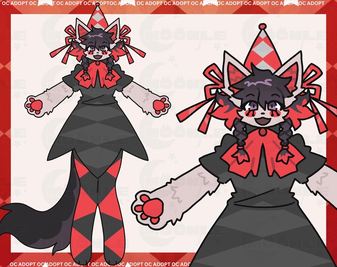 OC Adoptable Furry Anthro Clown Girl! Digital Download - Adopts ...