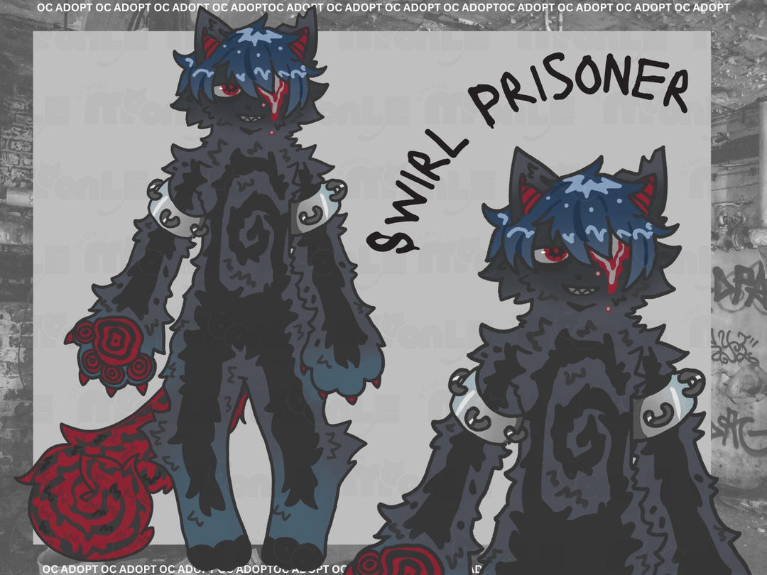 OC Adoptable Furry Anthro Swirl Prisoner! Digital Download - Adopts ...