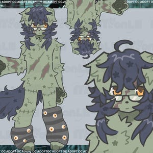 OC Adoptable Furry Anthro Zombie! Digital Download - Adopts - Character ...