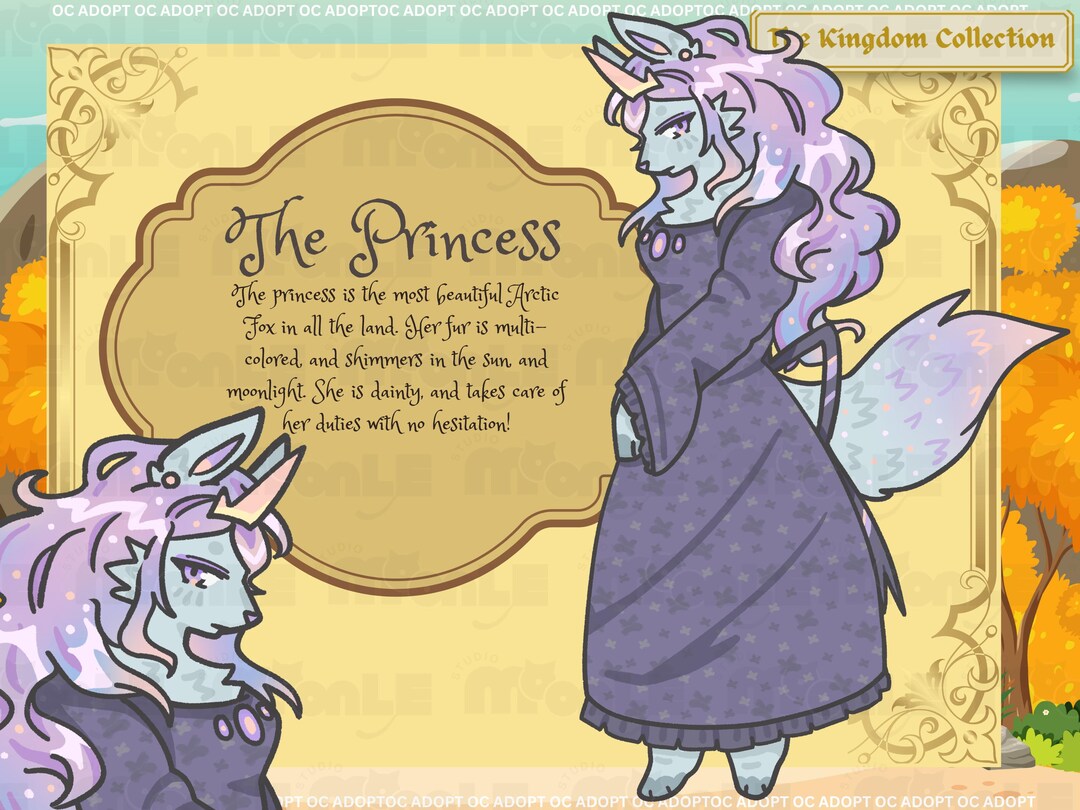 SALE the Kingdom Collection- OC Adoptable Furry Anthro Princess Fox ...