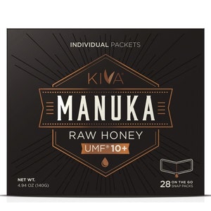 Kiva Raw Manuka Honey Snap-packets (new Zealand) Certified UMF 10+ 28 ...