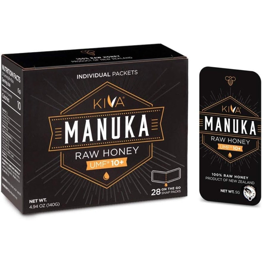 Kiva Raw Manuka Honey Snap-packets (new Zealand) Certified UMF 10+ 28 ...
