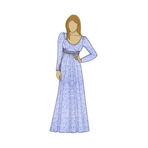 Regency Style Dress/costume Sewing Pattern Sizes 8-22 UK - Etsy