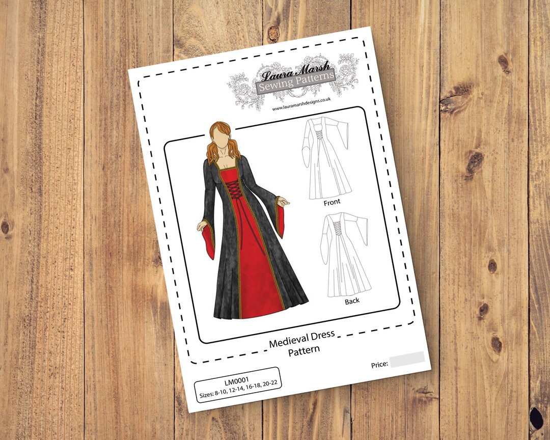 Medieval, Renaissance, Wedding, Renfaire Dress, Costume, Women's Sewing ...