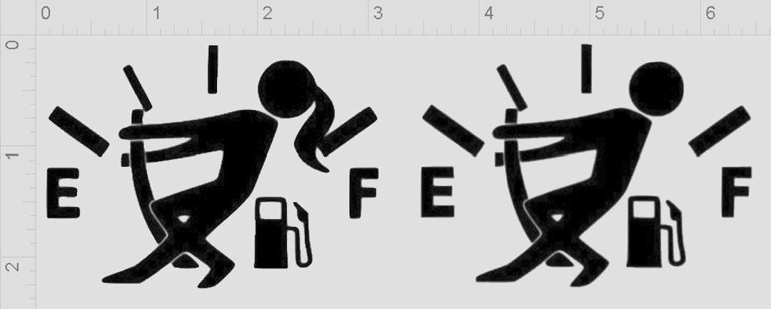 Fuel Decal / Empty - Etsy