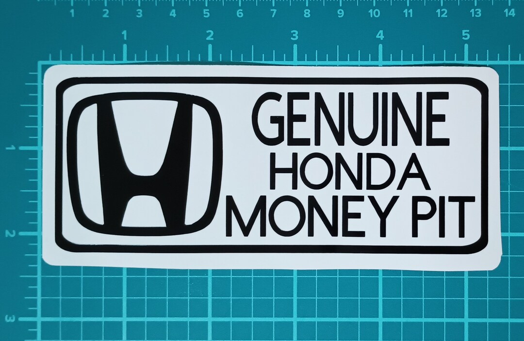 Genuine Vehicle Money Pit Automotive Vinyl Graphics Decal/sticker Can ...