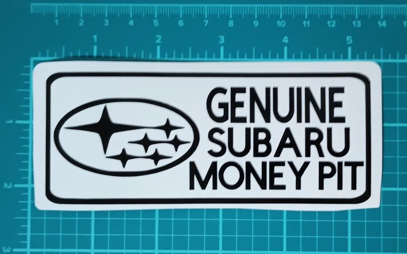 Genuine Vehicle Money Pit Automotive Vinyl Graphics Decal/sticker Can ...