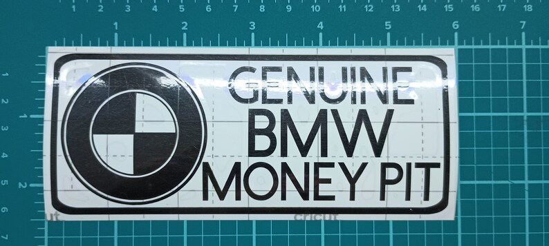 Genuine Vehicle Money Pit Automotive Vinyl Graphics Decal/sticker Can ...