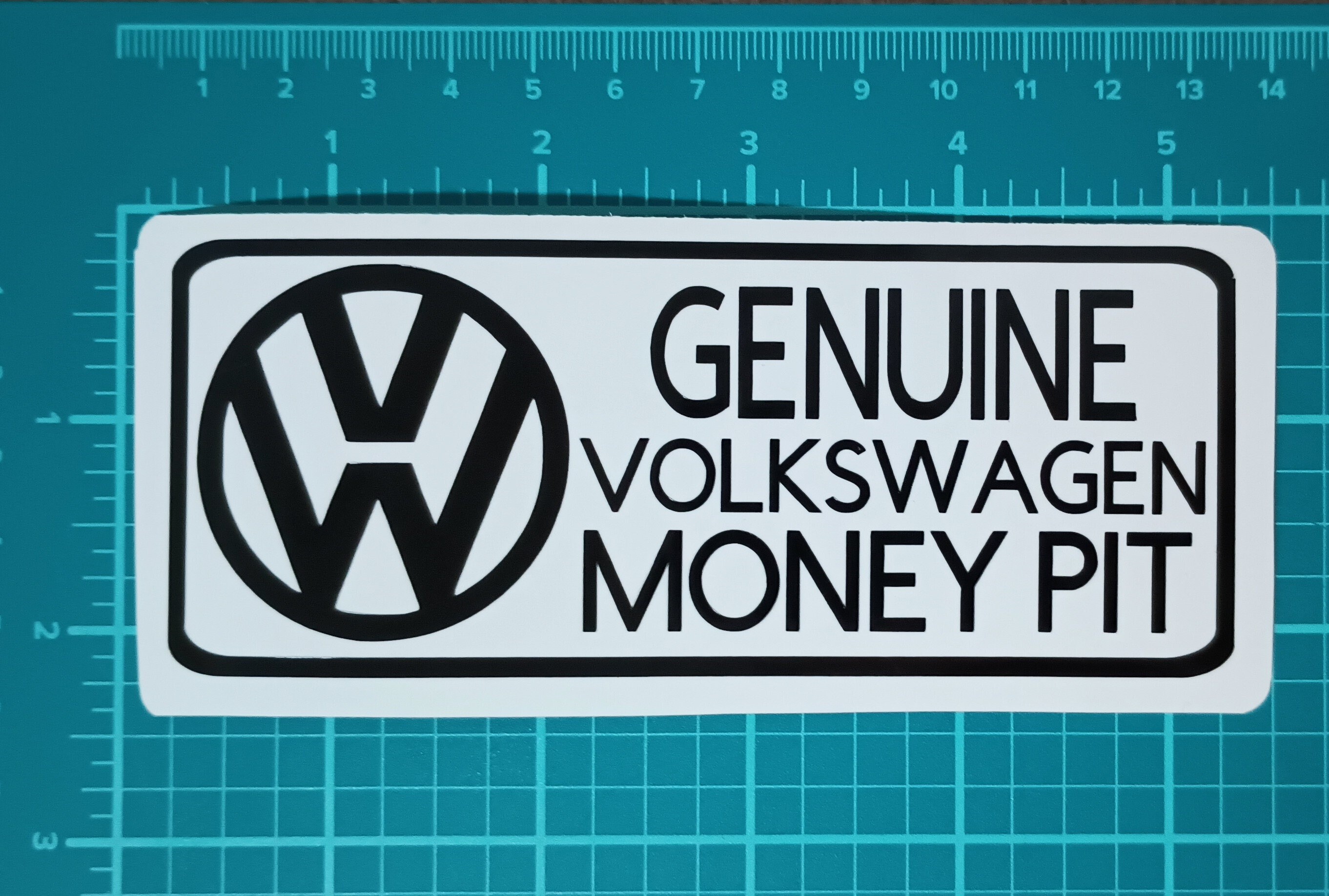 Genuine Vehicle Money Pit Automotive Vinyl Graphics Decal/sticker Can ...