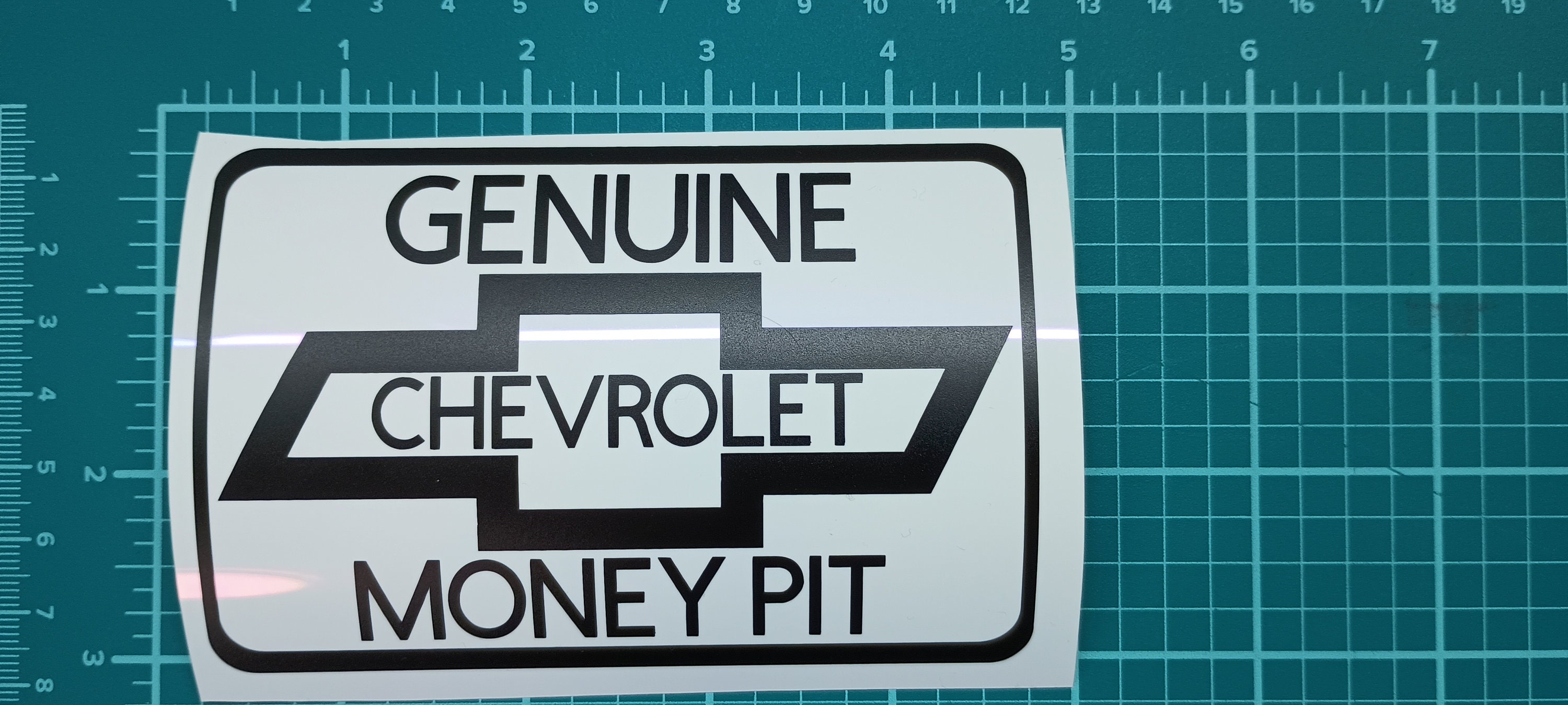 Genuine Vehicle Money Pit Automotive Vinyl Graphics Decal/sticker Can ...