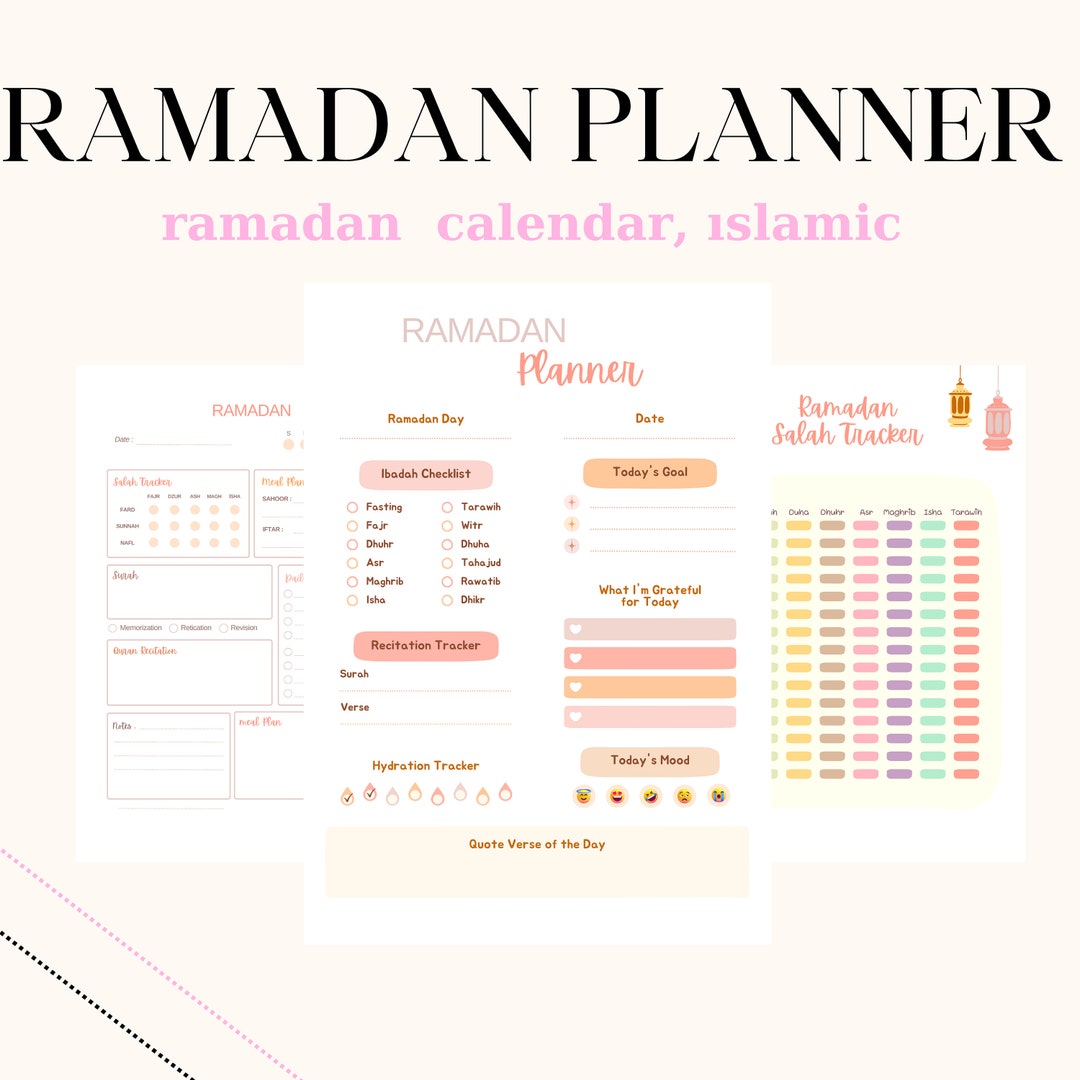 2024 Printable Ramadan Planner Islamic Daily Planner Printable Islamic ...