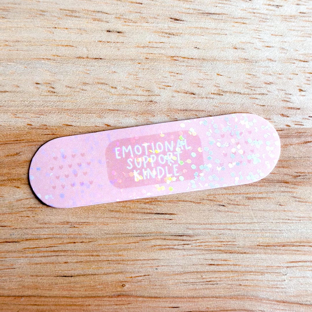 Emotional Support Kindle Bandage Sticker | Bookish Sticker | Kindle ...