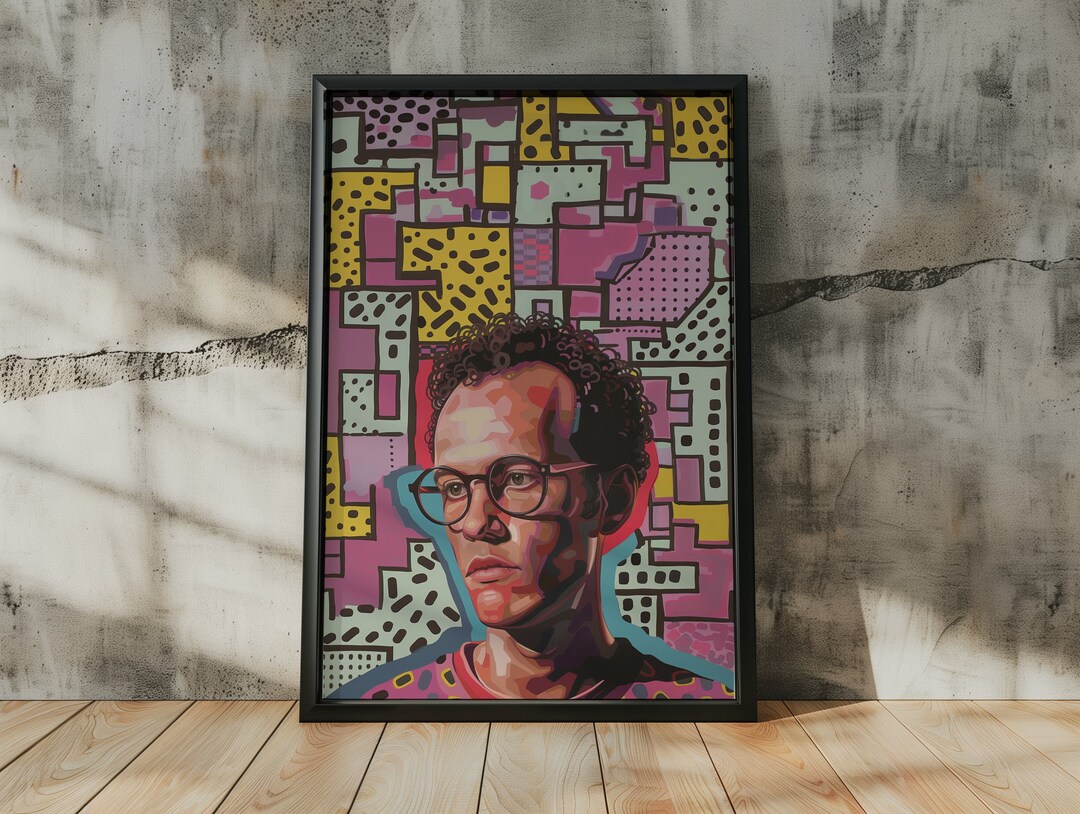 Keith Haring Portrait Art Print Iconic Pop Art Street Culture Vibrant ...
