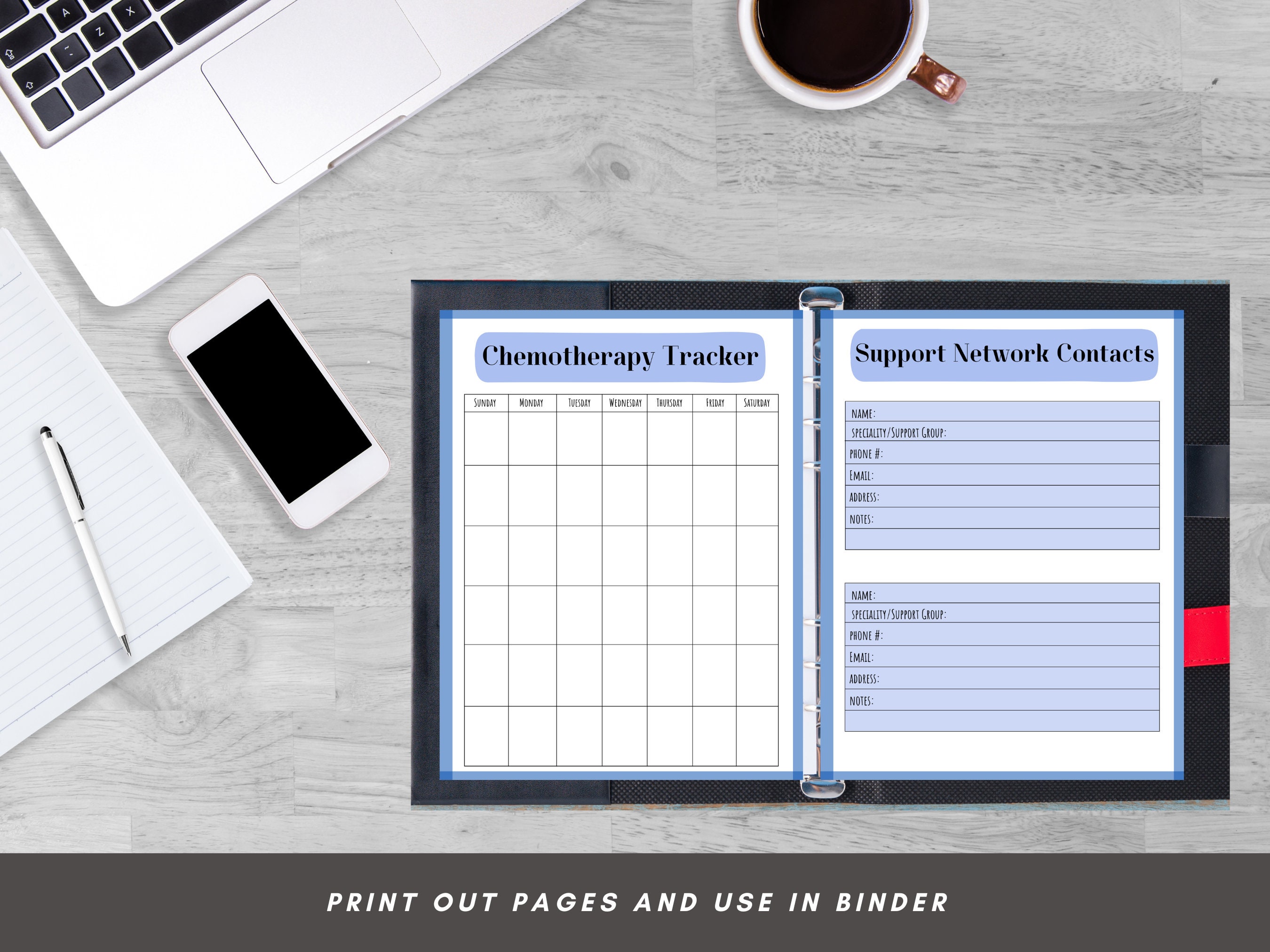 Cancer Planner Printable, Cancer Care Journal, Cancer Diagnosis Health ...