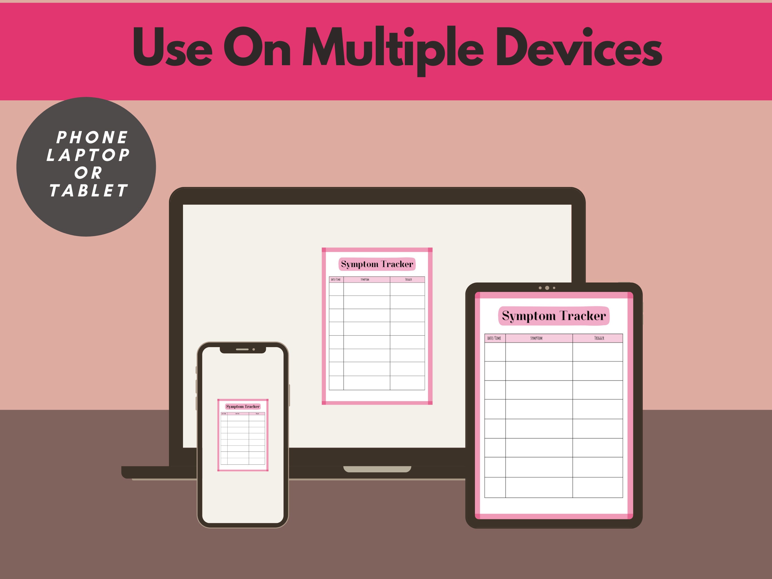 Symptom Tracker, Printable Medical Planner, Pain Tracker, Symptoms ...
