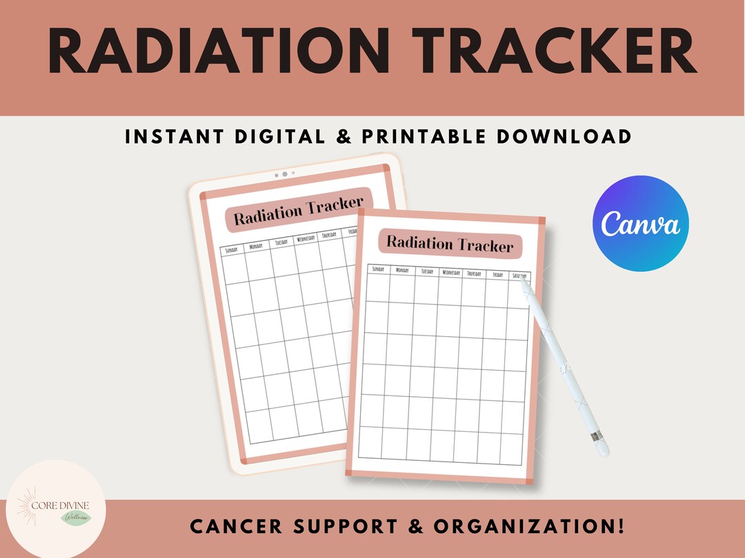 Cancer Radiation Tracker, Cancer Treatment Countdown, Cancer Care ...