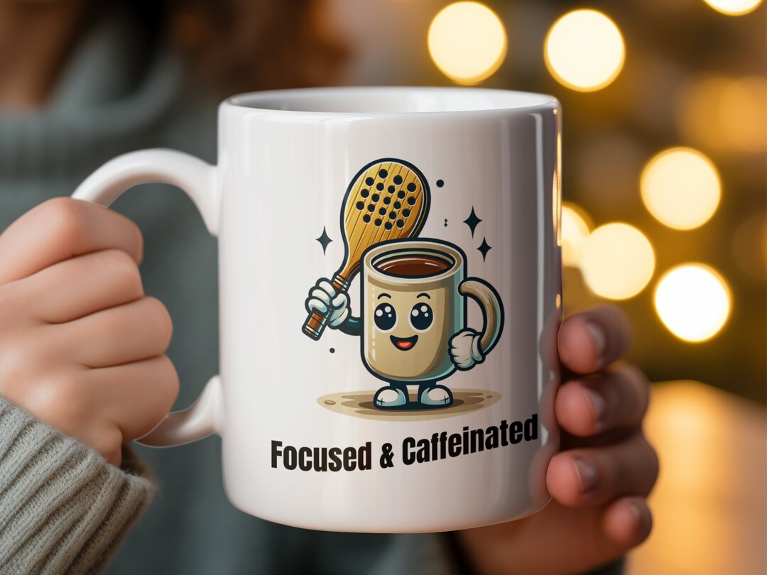 Funny Pickleball Coffee Mug, Pickleball Player Gift, Focused and ...