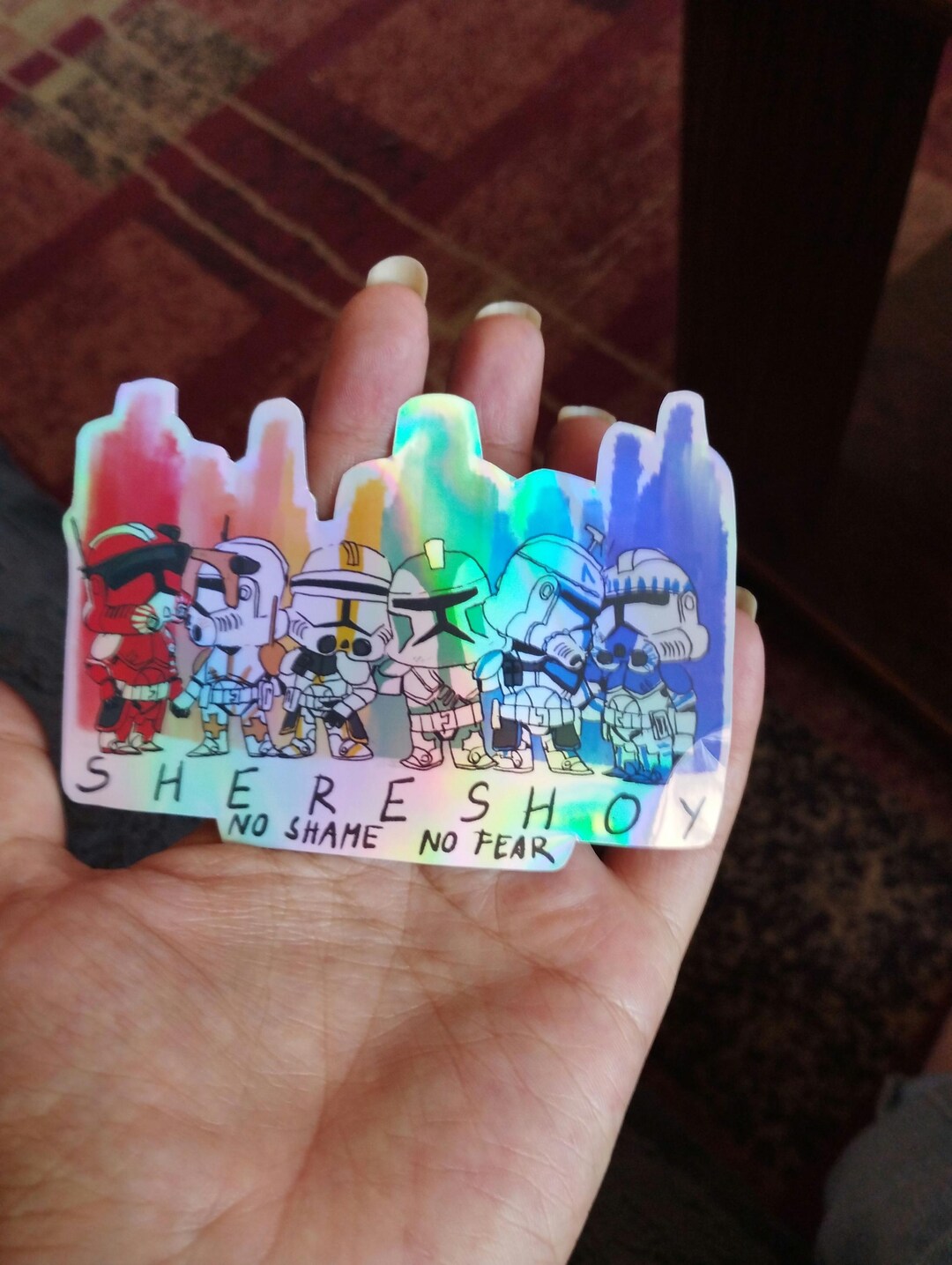 HOLOGRAPHIC Clone Commanders PRIDE Sticker - Etsy