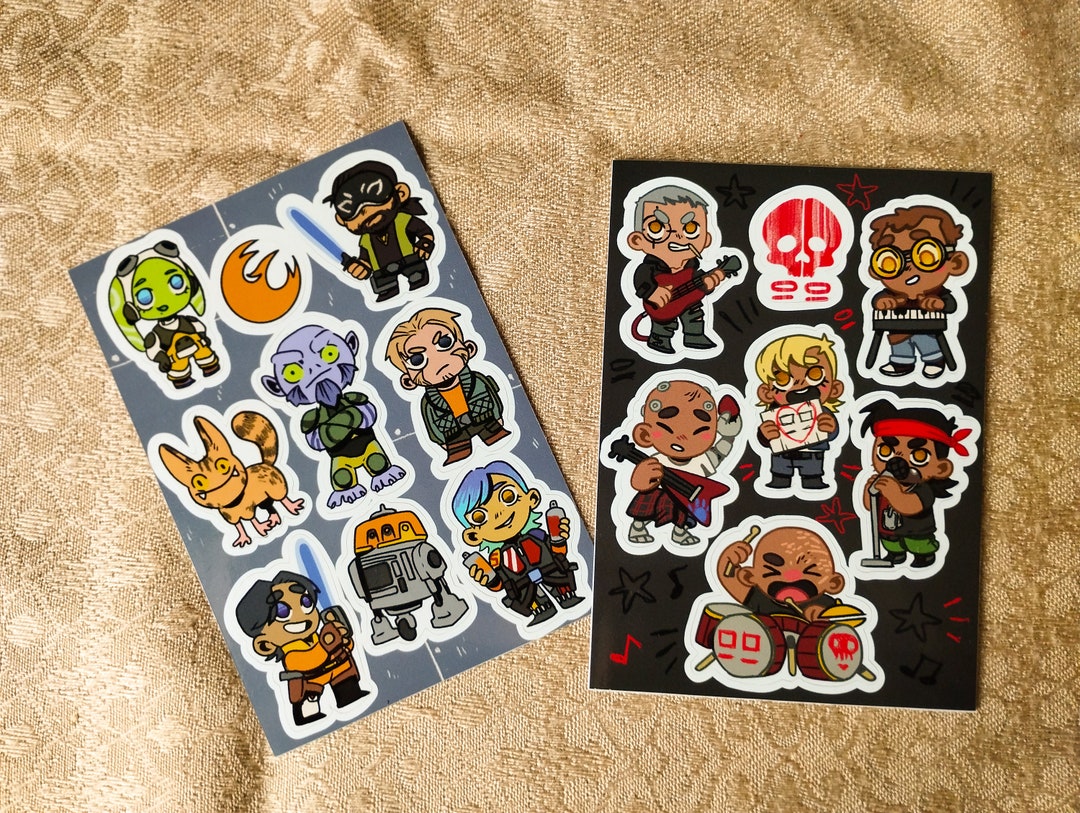Star Wars Sticker Sheet - Etsy