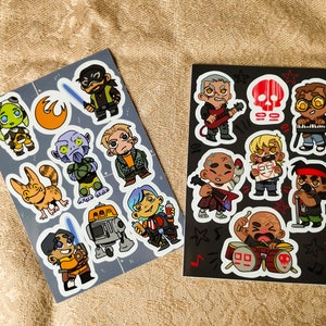 Star Wars Sticker Sheet - Etsy