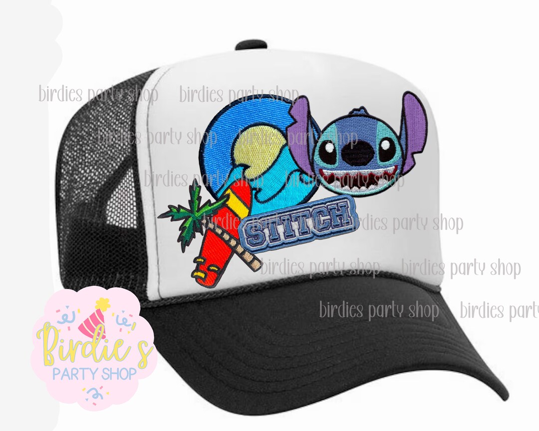 Stitch Faux Patch Png Design for Dtf or Sublimation Printing. Trucker ...
