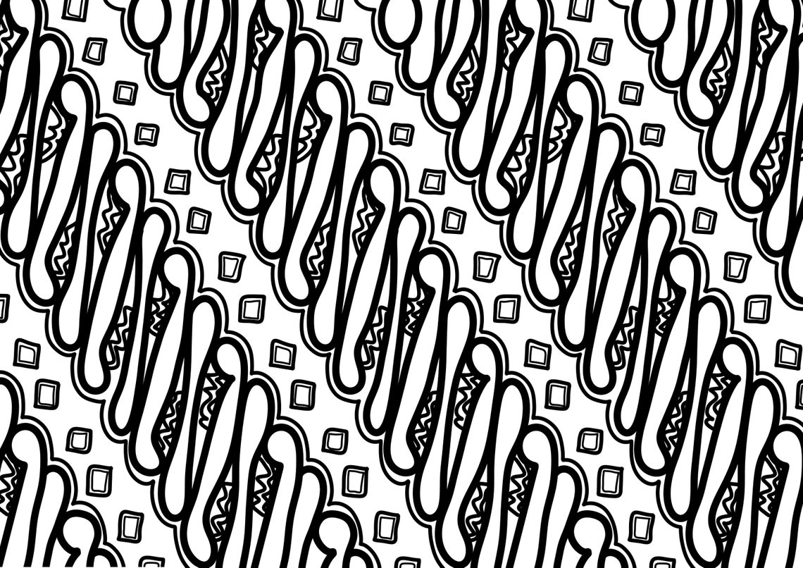 Batik Pattern Indonesia Coloring Pages Batik Coloring Pages Pattern ...