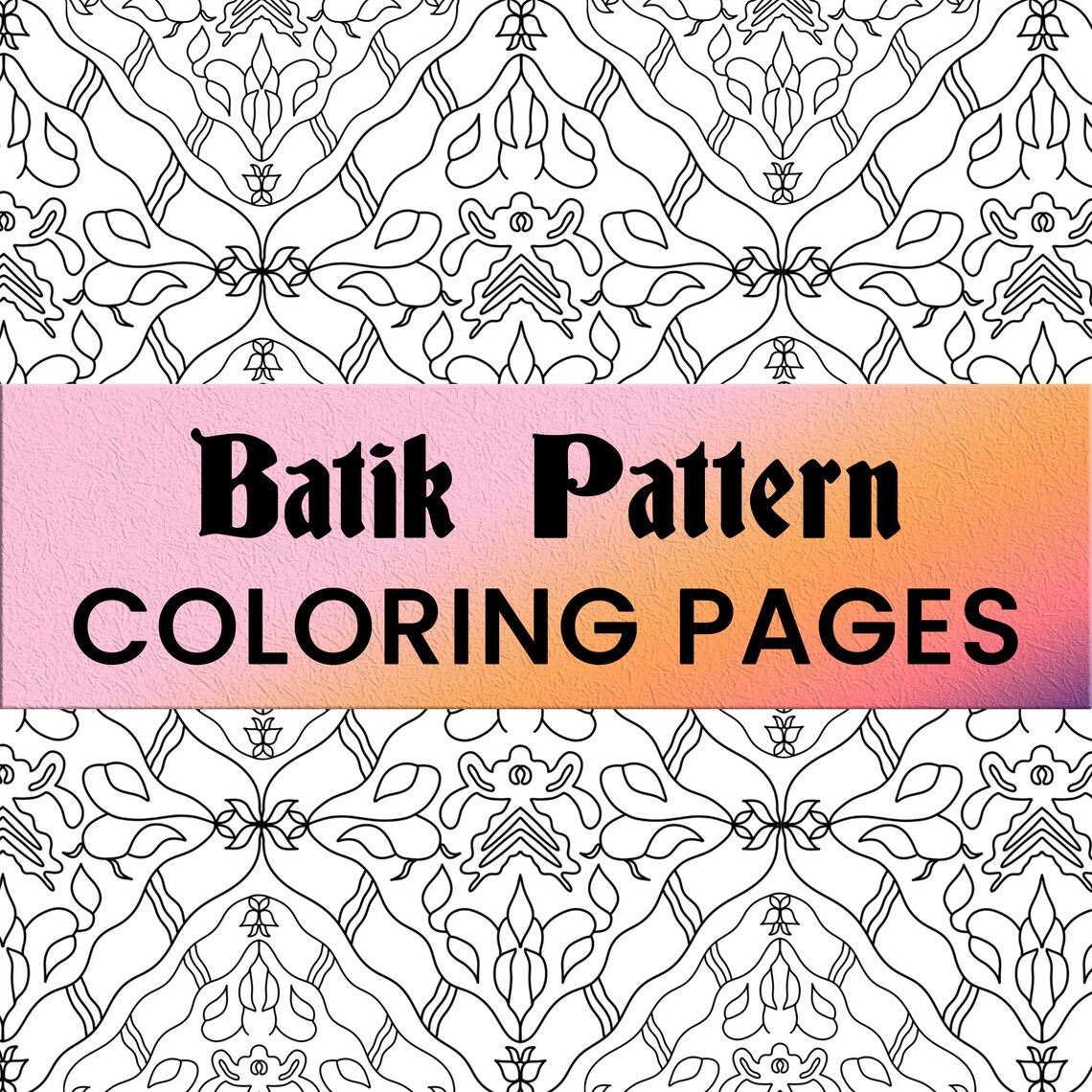 Batik Pattern Indonesia Coloring Pages Batik Coloring Pages Pattern ...
