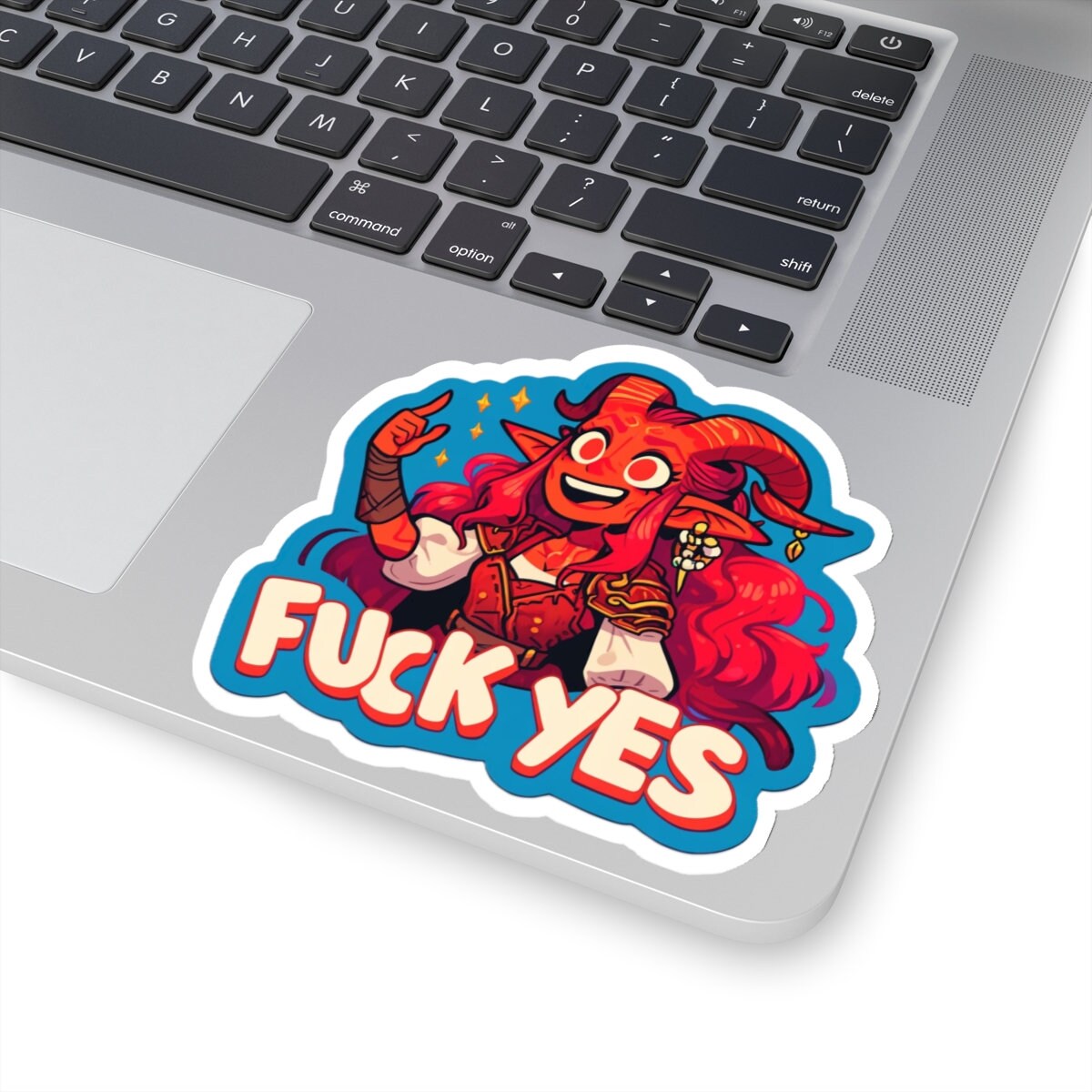 Baldur's Gate 3 Karlach Fan Art Sticker FK YES, Sword Coast Fan Art ...