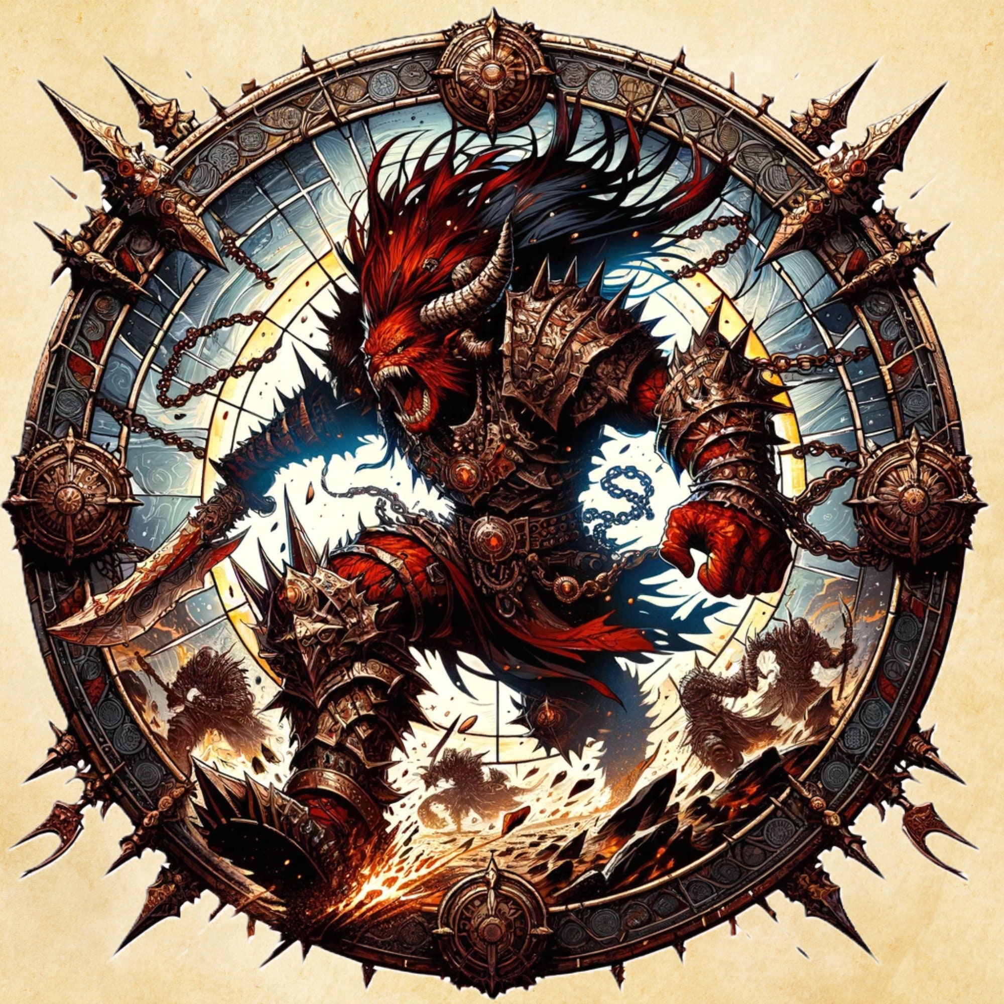 Dnd Monsters Unleashed - 50 Token Bundle - Fantasy & Stained Glass Art ...