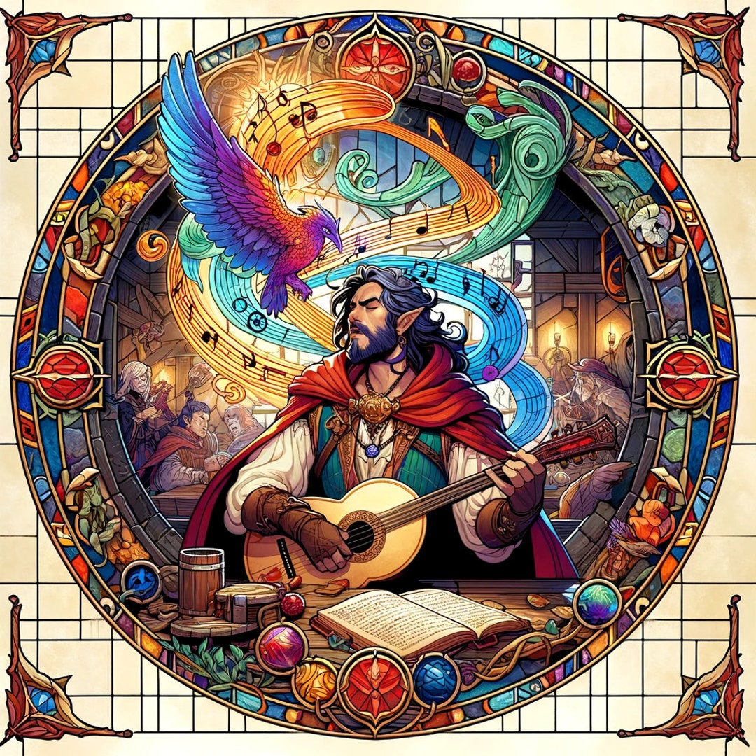 Ultimate Dnd Character Picture Set - 100 Unique Stained Glass Art Style ...