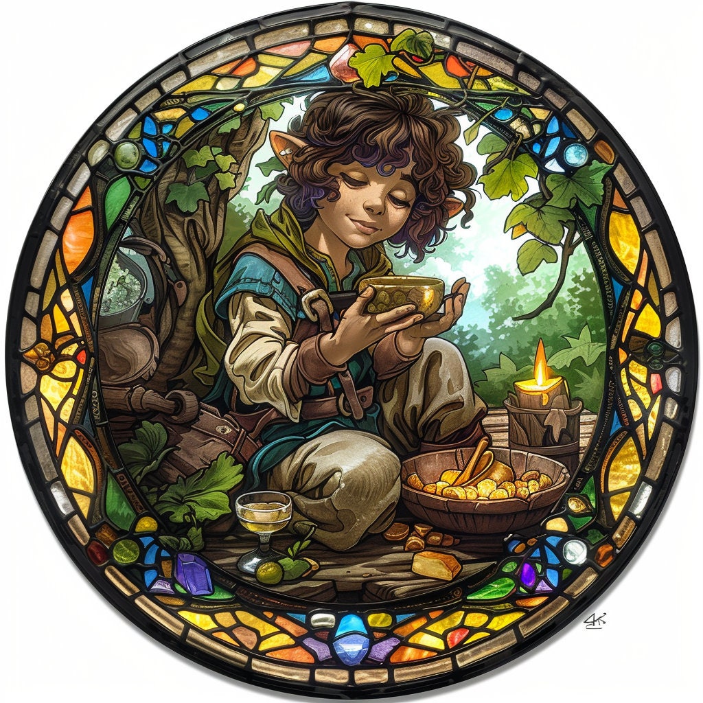 100 Halfling RPG Pics Digital PNG Files, Vibrant Fantasy Art for ...