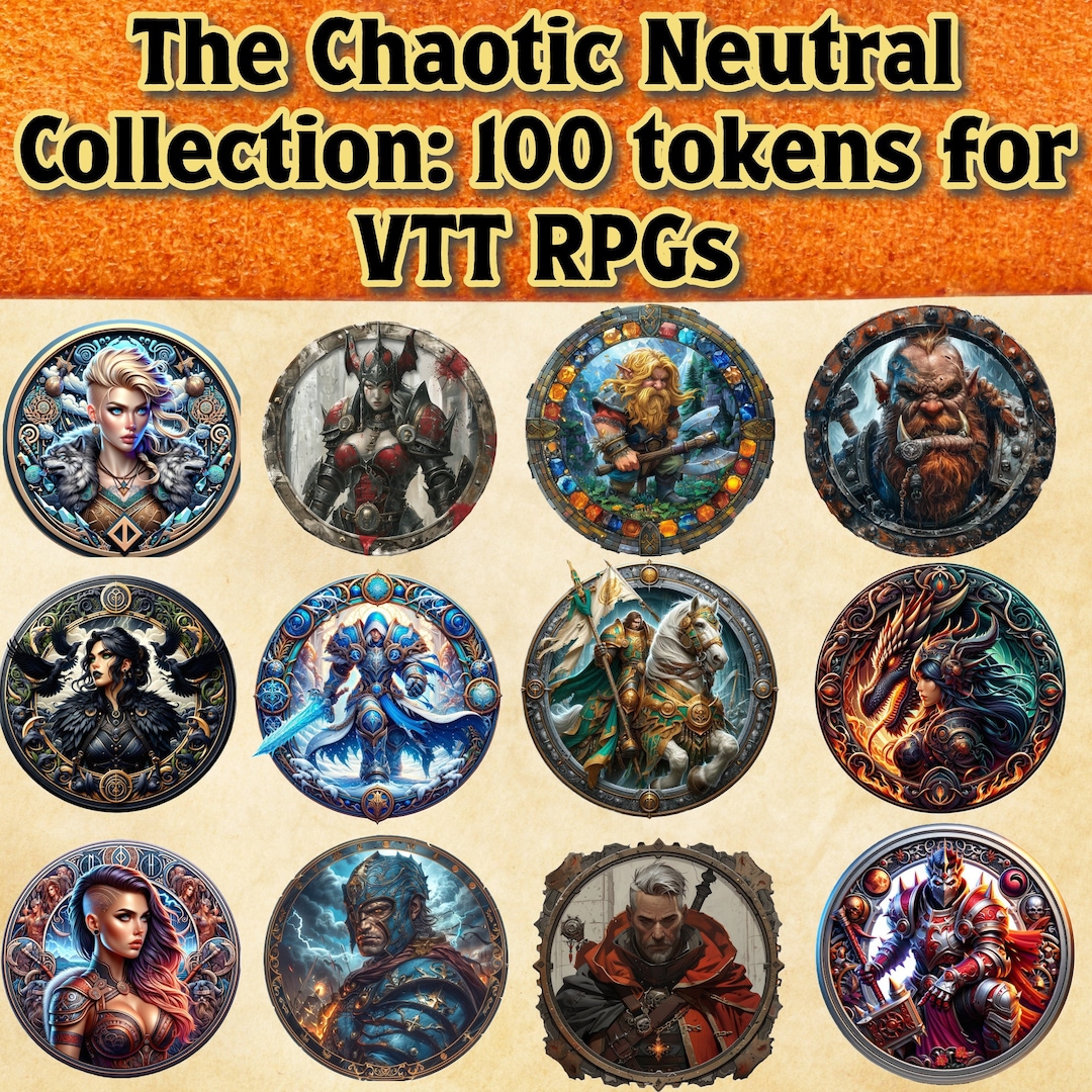 Chaotic Neutral Collection - 100 Digital Tokens of Viking Warriors ...