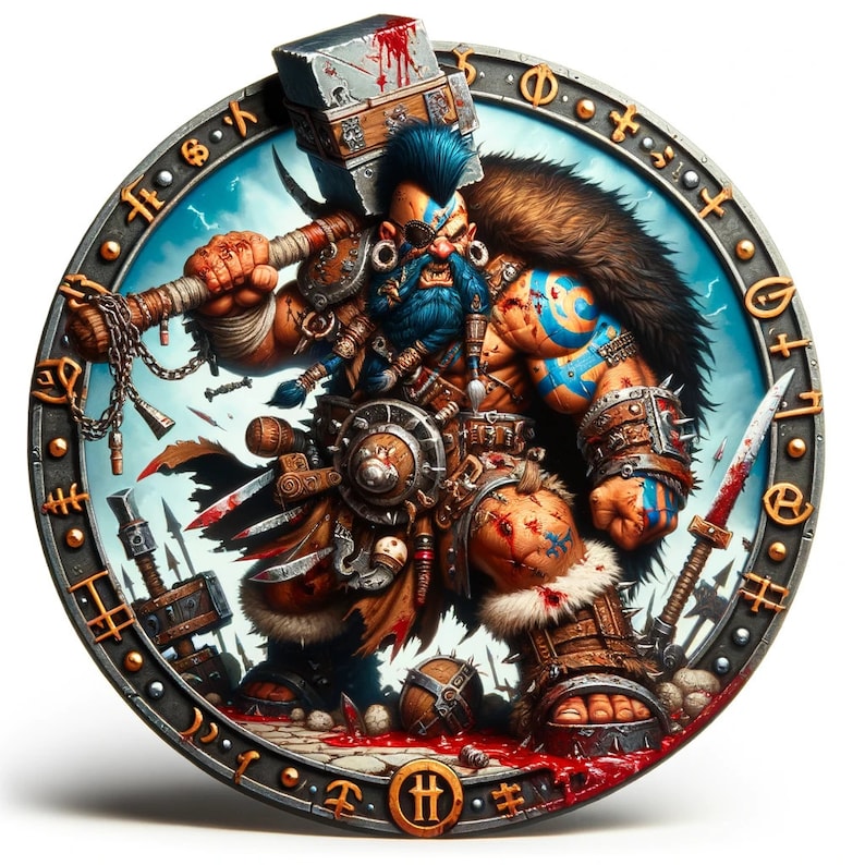 100 Dwarf Slayer Character Pics Warhammer Style Art Fantasy, Stained Glass, Roleplay Digital Art ...