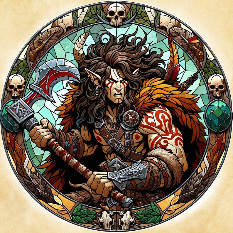 Barbarian D&D Tokens – Rageborne Clan, 50 Warriors (digital Download ...
