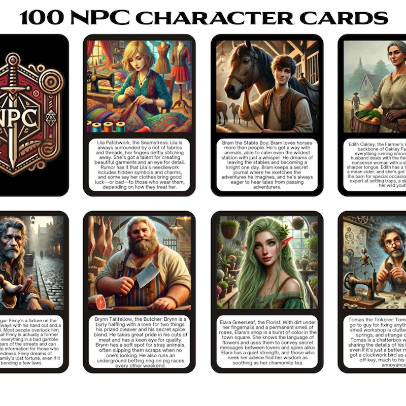 Dnd Npc Tavern - Etsy