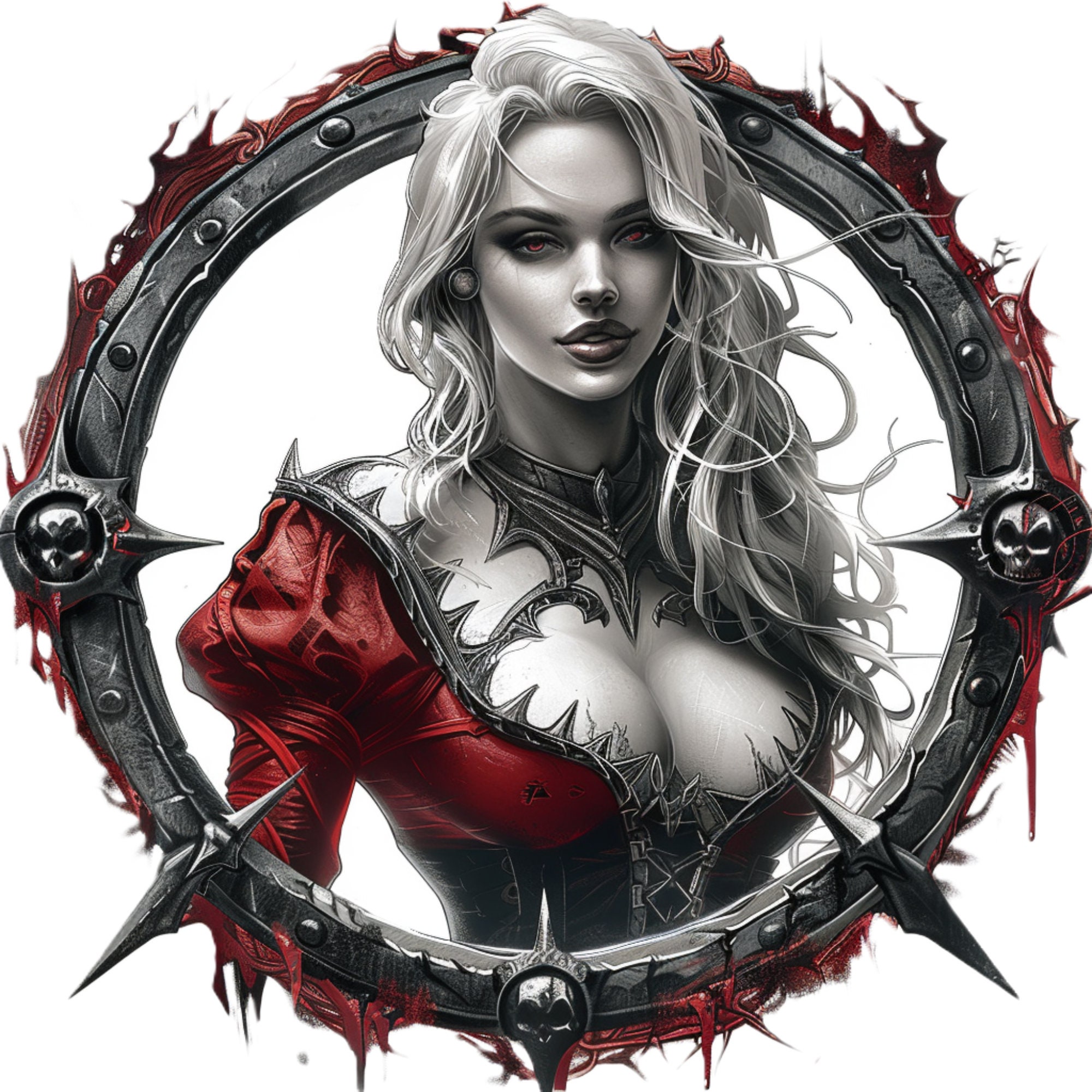 Dark Temptresses 50 Female Vampire and Succubus Tokens for D&D Fantasy Art Pngs DM Tools, Player ...