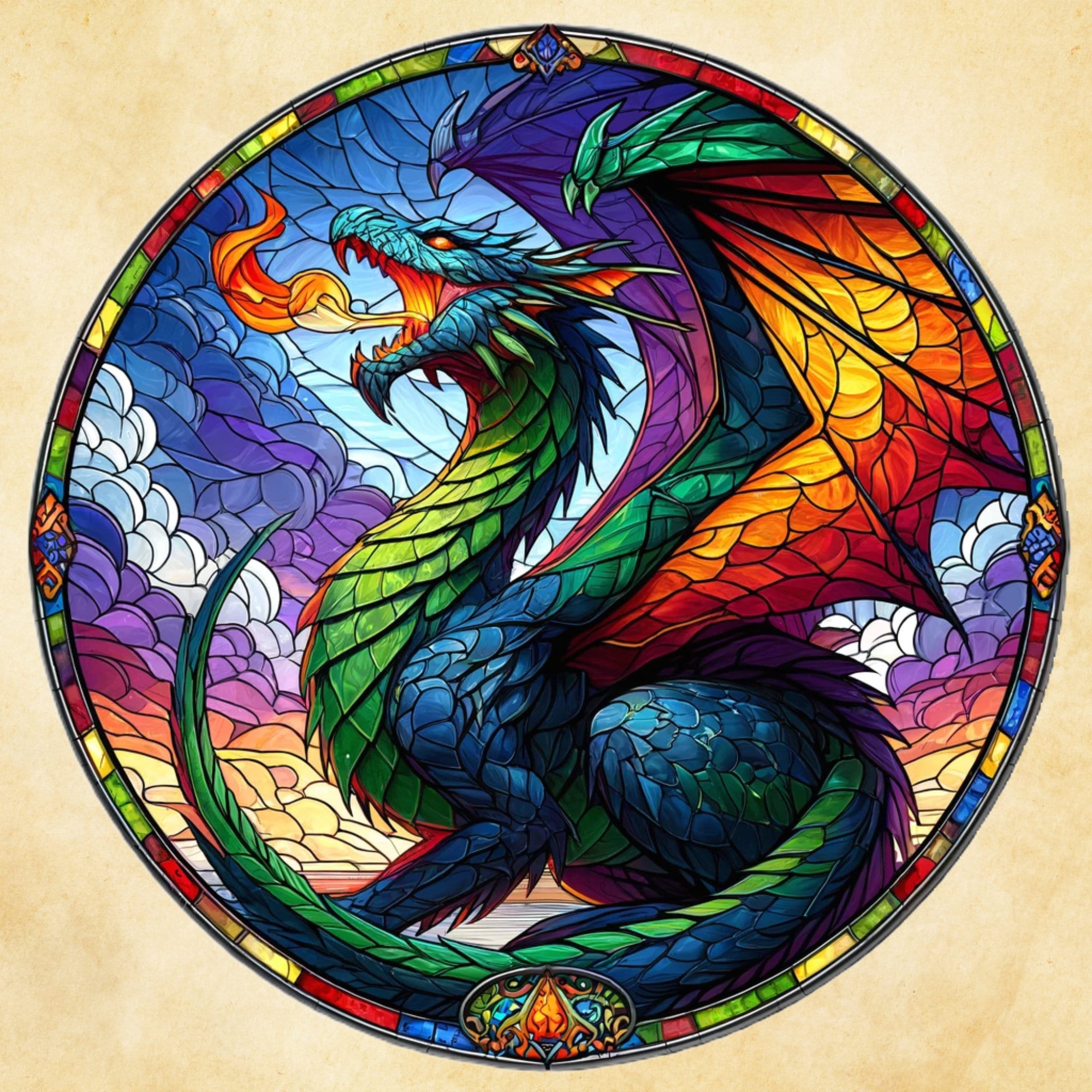 Dnd Monsters Unleashed: 50 Token Bundle Fantasy & Stained Glass Art ...