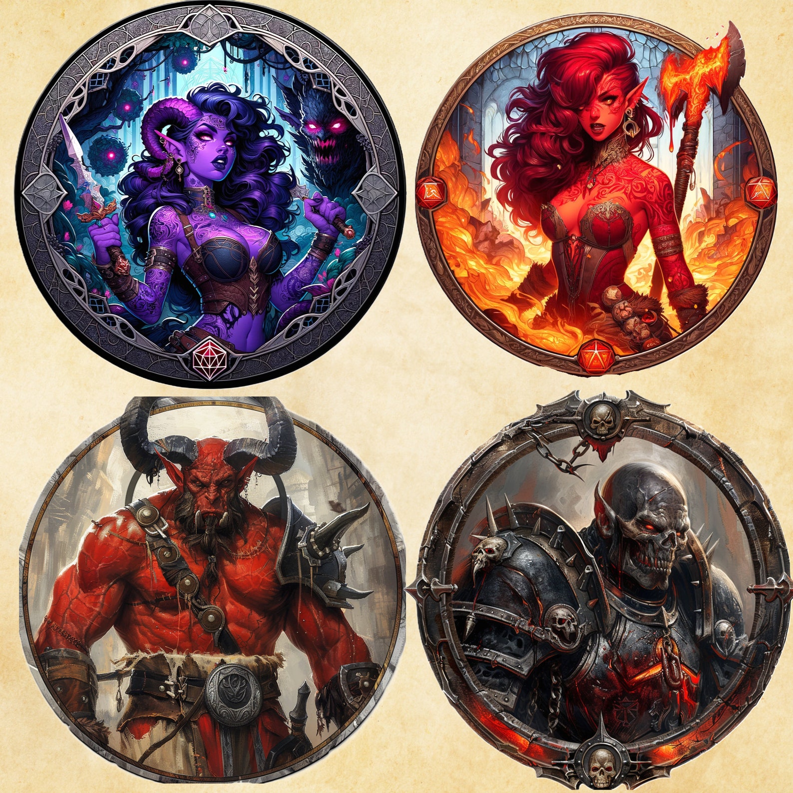 3500+ RPG Character Tokens, Fantasy Art for D&D VTT (digital Download ...