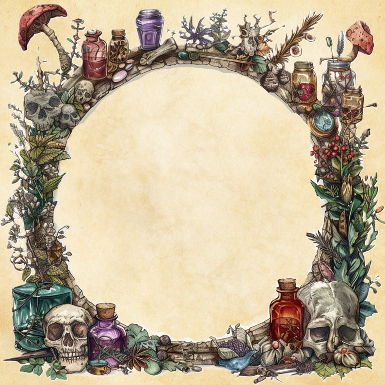 100 Unique VTT Token Borders Digital Pngs for Monks, Witches, Mages ...