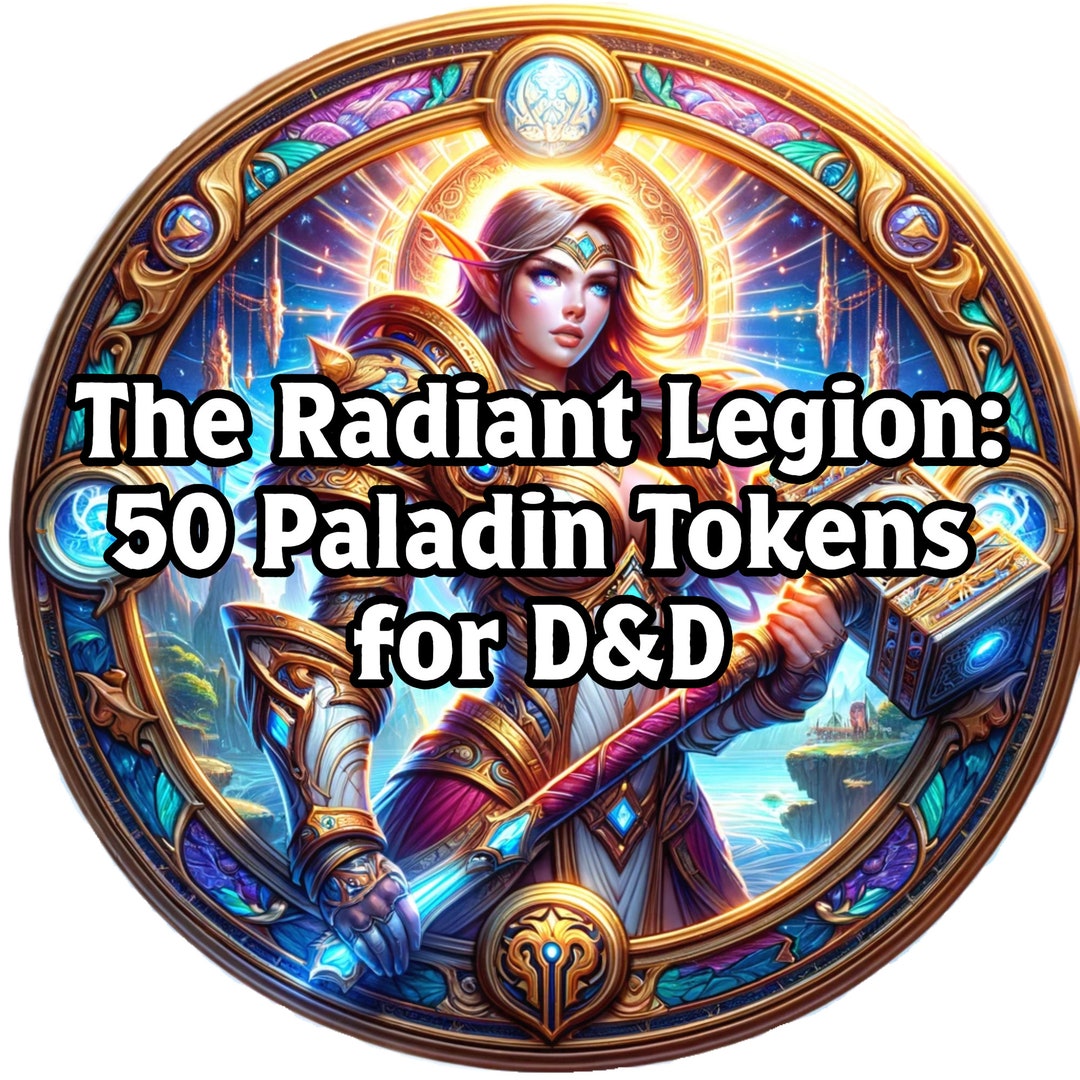 The Radiant Legion - 50 Digital Paladin Tokens for D&D - Vibrant ...