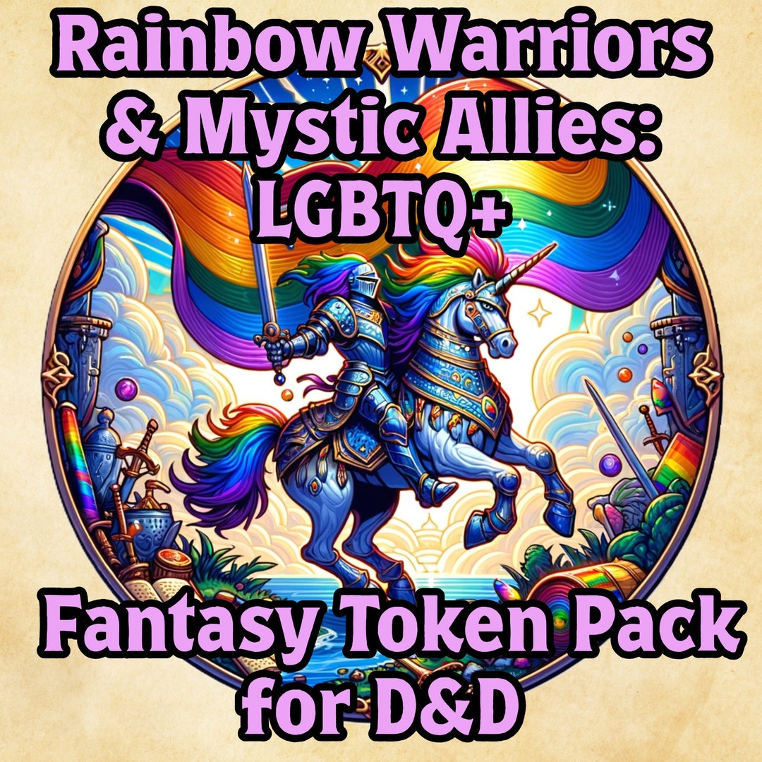 Rainbow Warriors Mystic Allies - LGBTQ+ Fantasy Token Pack for Dnd - 50 ...
