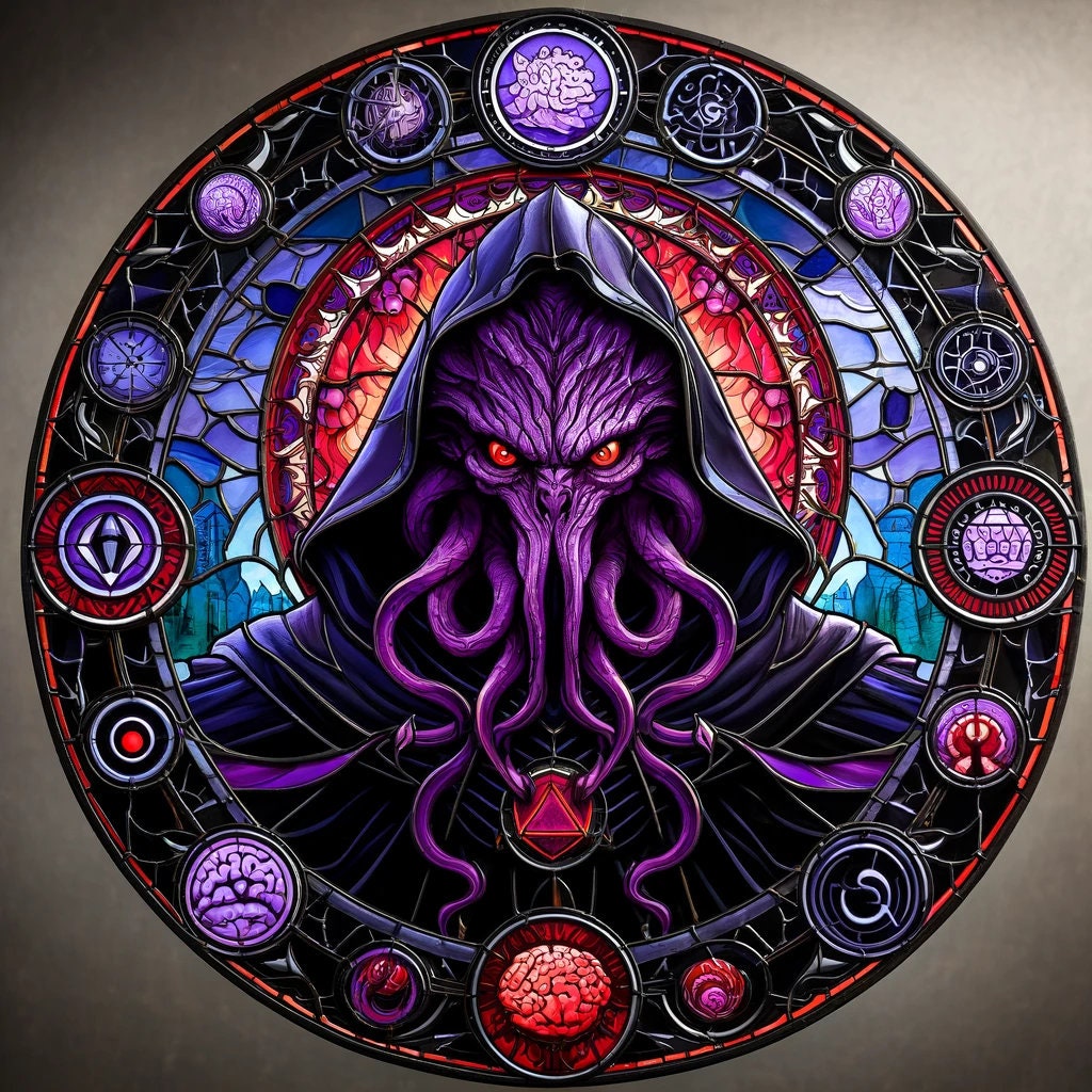 100 D&D Monster Art Pack - Stained Glass Art Style - Digital Download ...